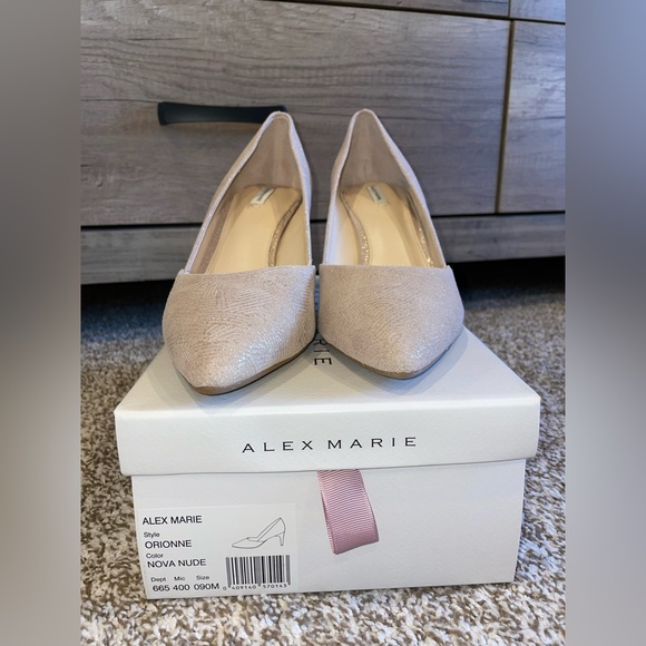 Alex Marie | Shoes | Alex Marie Metallic Heels | Poshmark